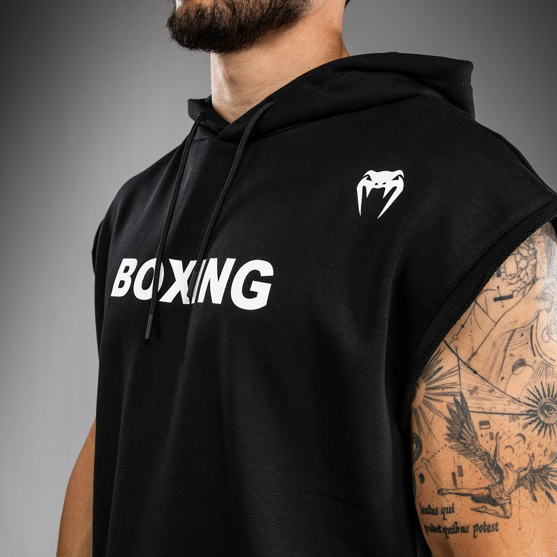 Venum Boxing VT Sleeveless Hoodie - Black/White - Venum