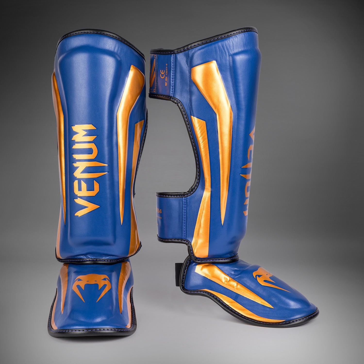 Venum Elite Shin Guards - Royal Blue - Special Edition - Venum