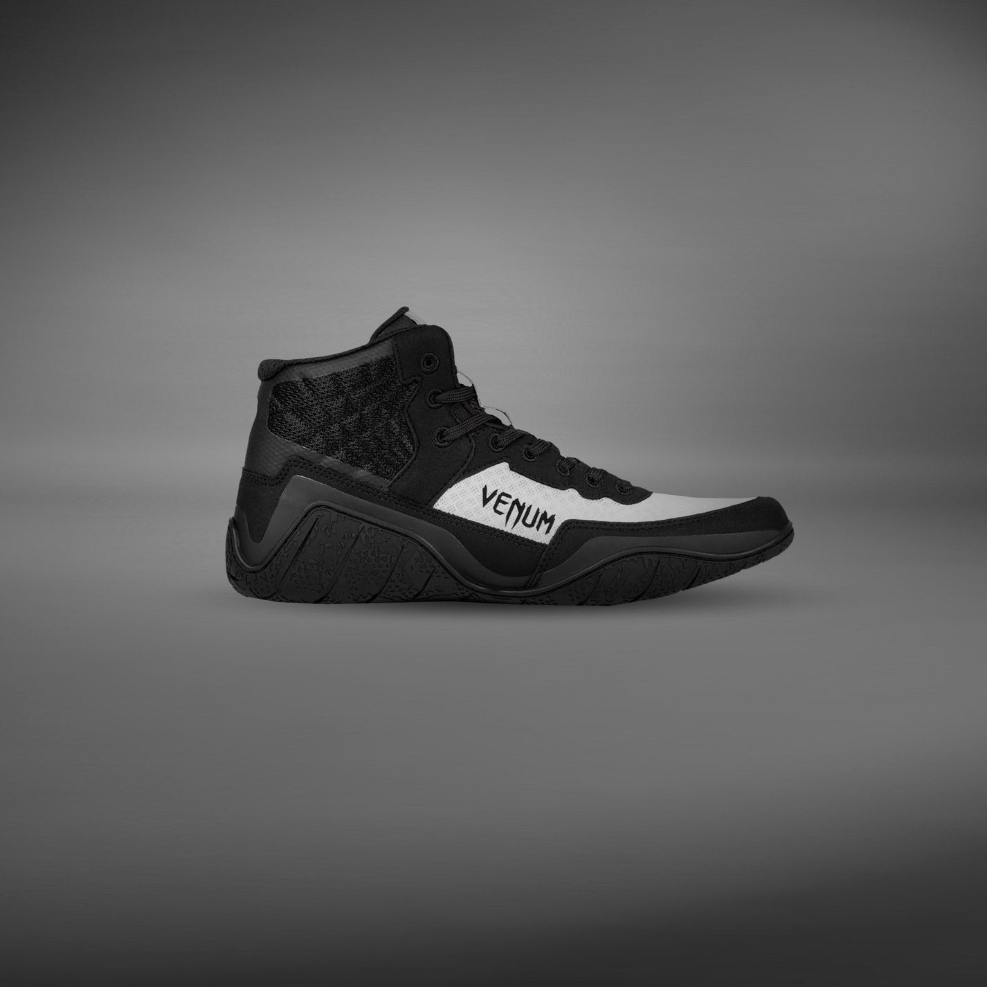 Venum Elite Wrestling Shoes - Black/White - Venum