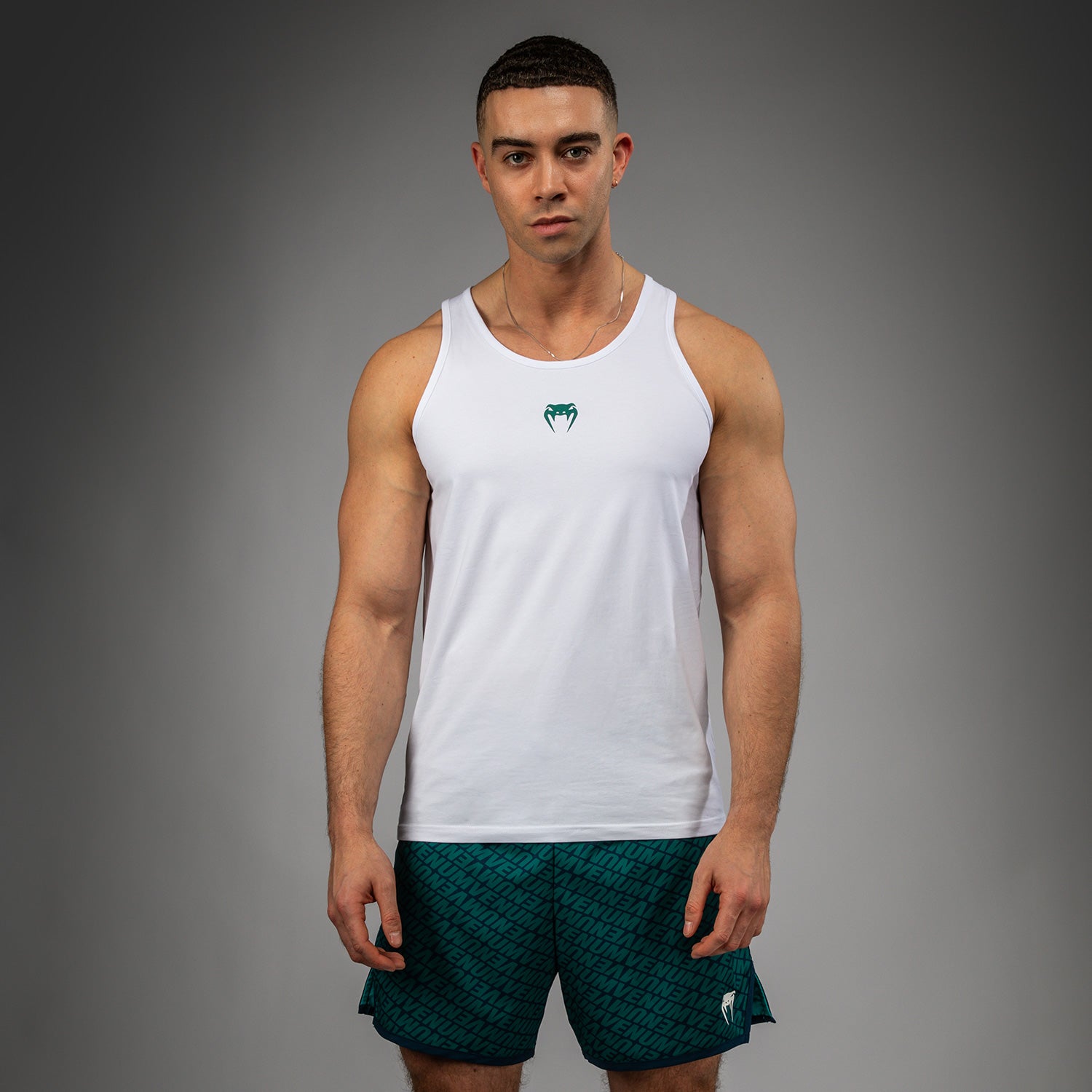 Venum Echo Tank Top - White/Emerald Green - Venum