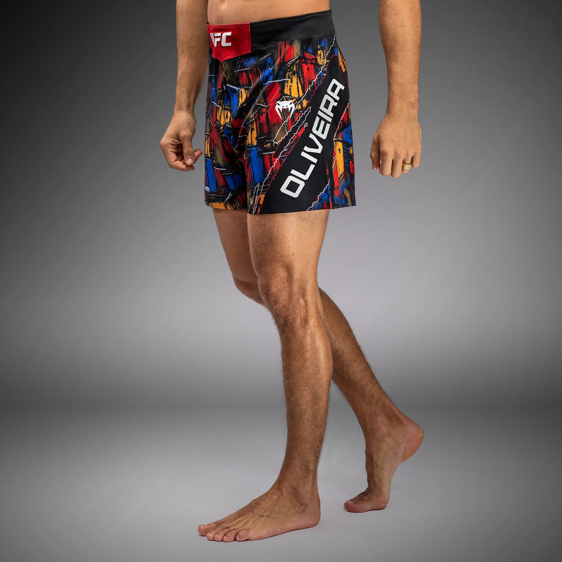 Men's UFC Unrivaled by Venum Red Charles Oliveira Fight Short - Venum
