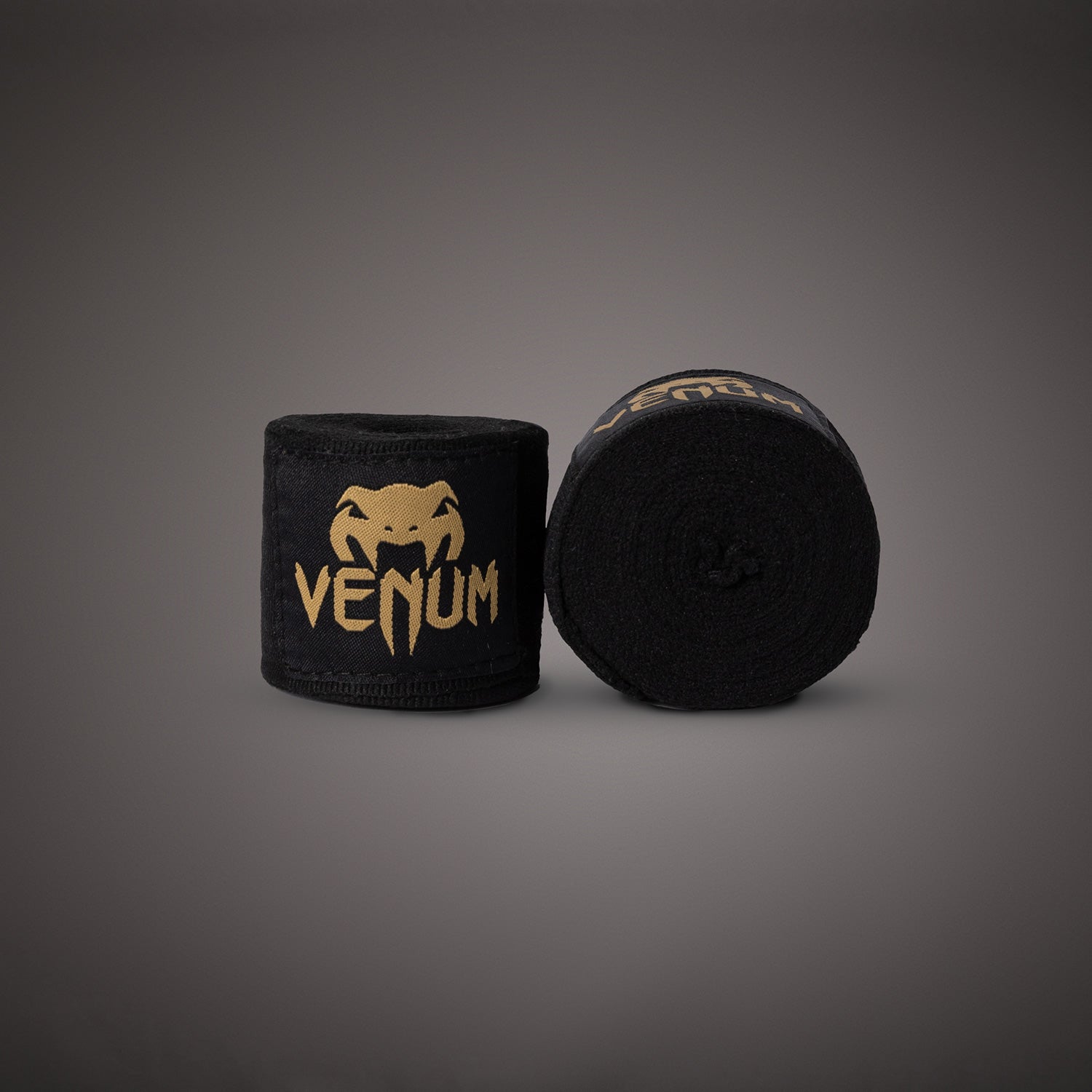 Venum Kontact Boxing Hand Wraps - Black/Gold - 2.5m (98 in) - Venum