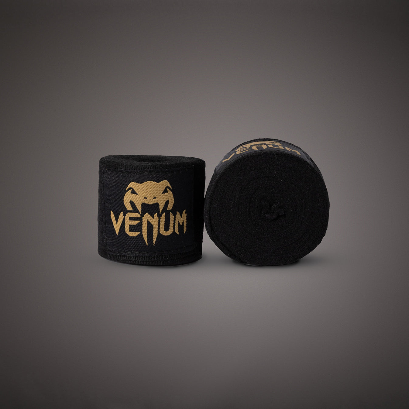 Venum Kontact Boxing Hand Wraps - Black/Gold - 2.5m (98 in) - Venum