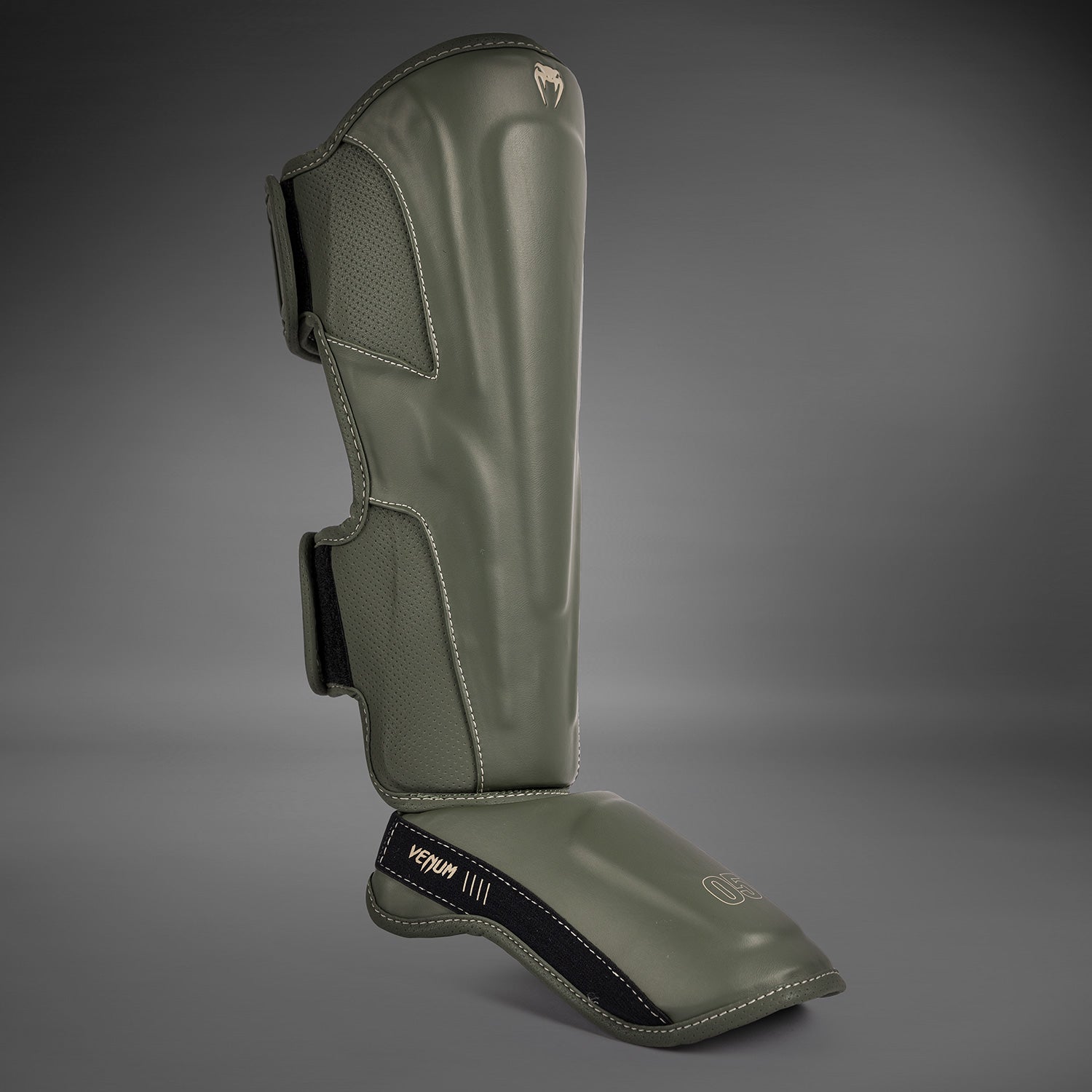 Venum Impact Evo Shin Guards - Military Green - Venum