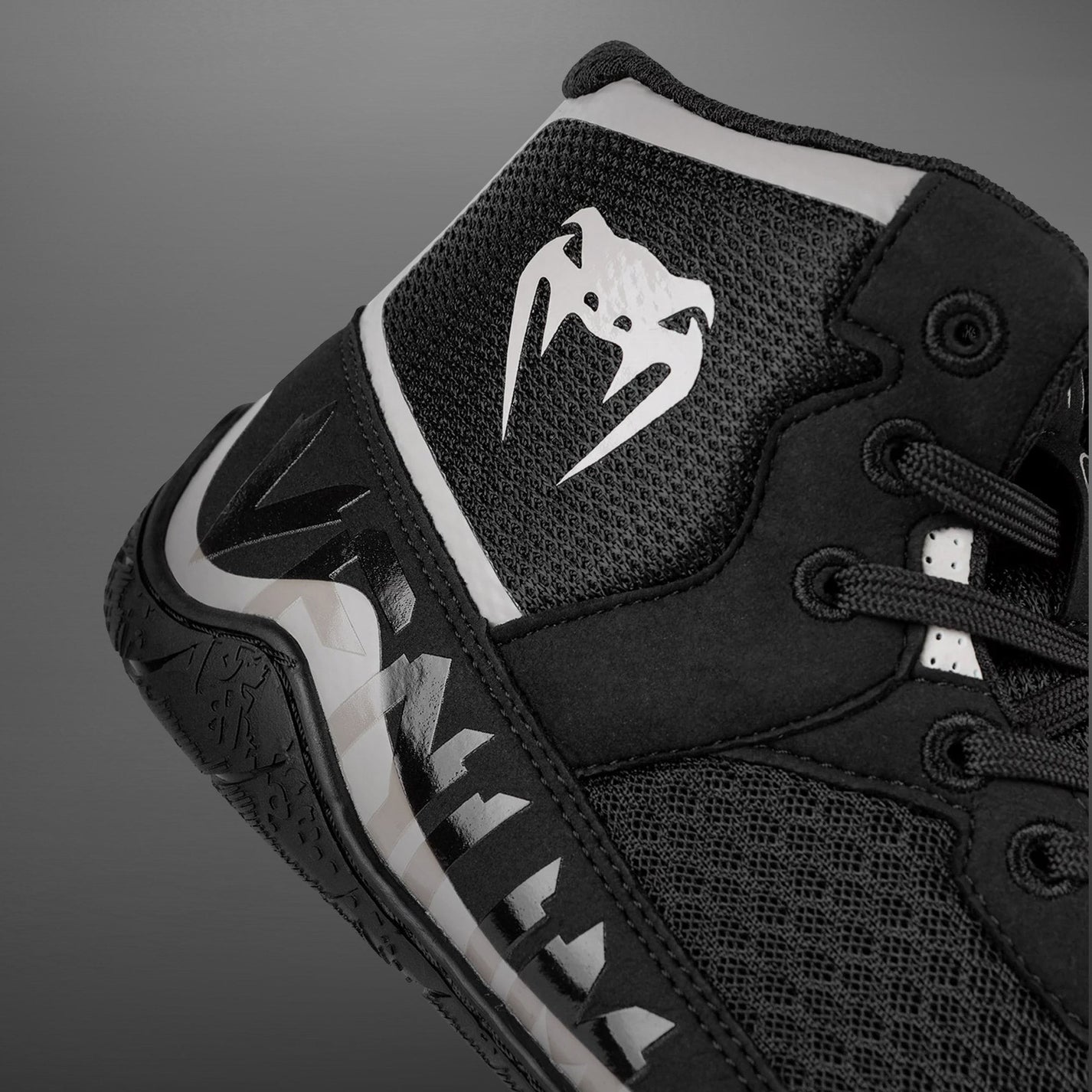 Venum Elite Wrestling Shoes - Black/Sand - Venum