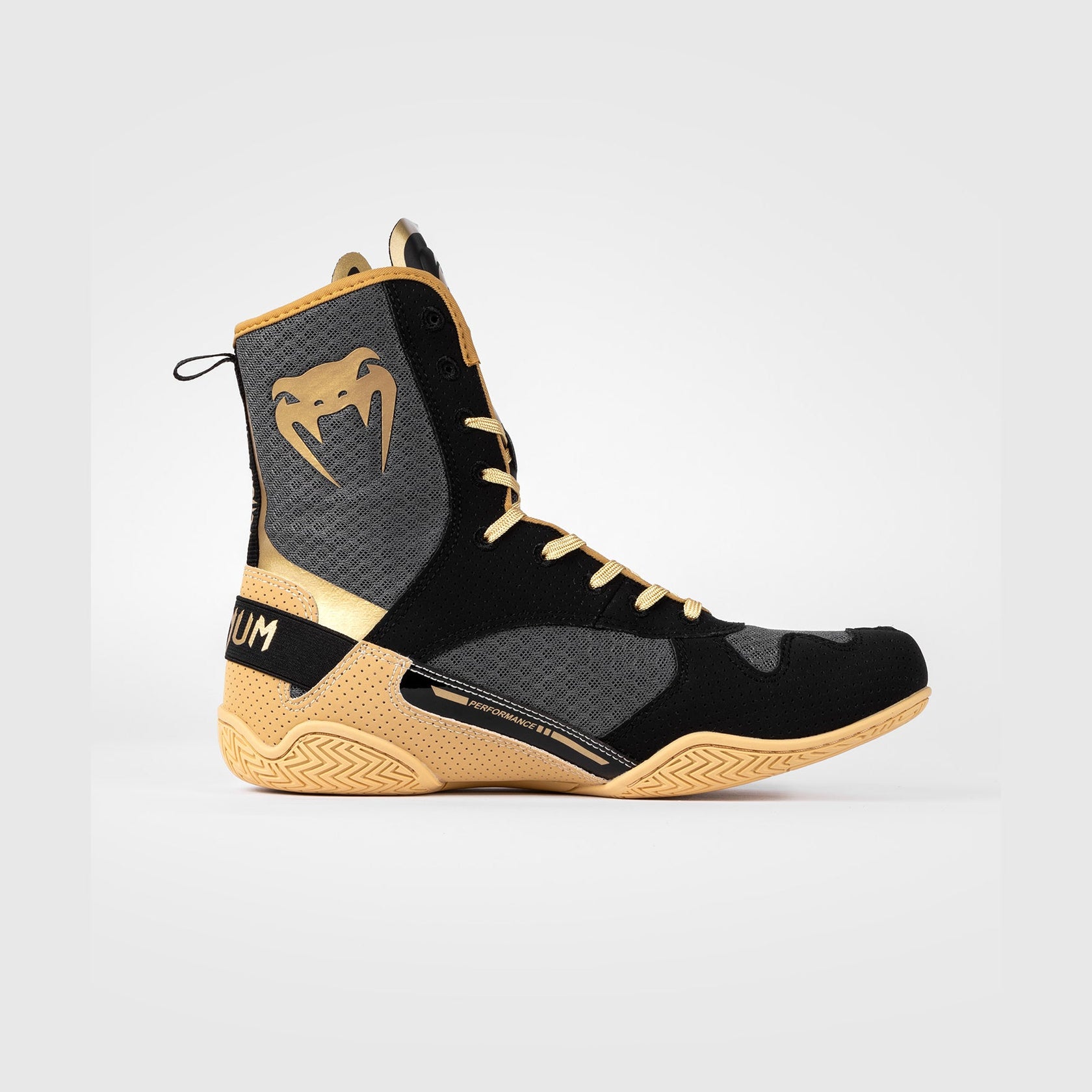 Venum Elite Boxing Shoes - Black/Beige - Venum