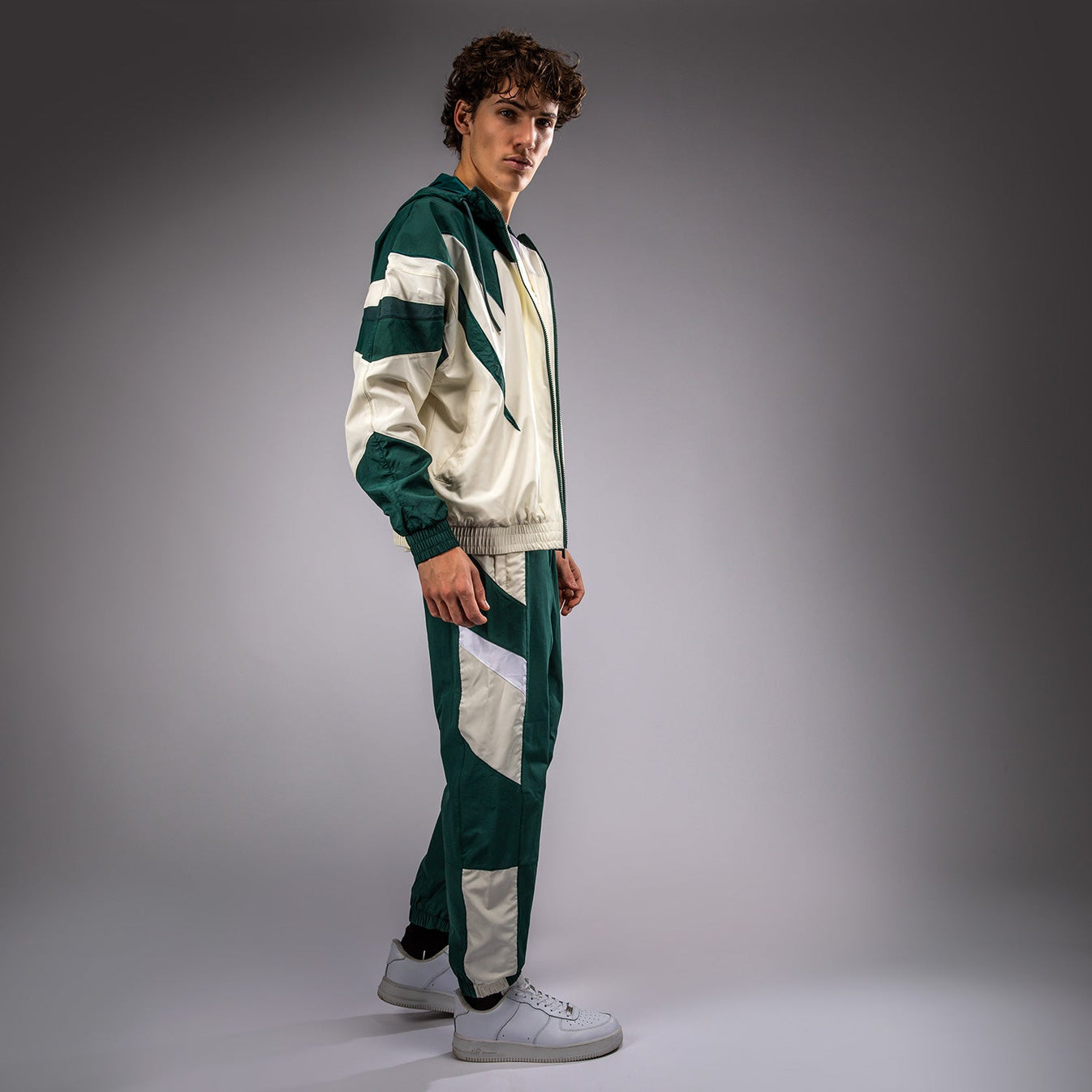 Venum Attack 90 Tracksuit Jacket - Forest Green/Ice - Venum