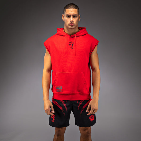 Venum x Mike Tyson Tiger Sleeveless Hoodie - Intense Red/Deep Black - L ...