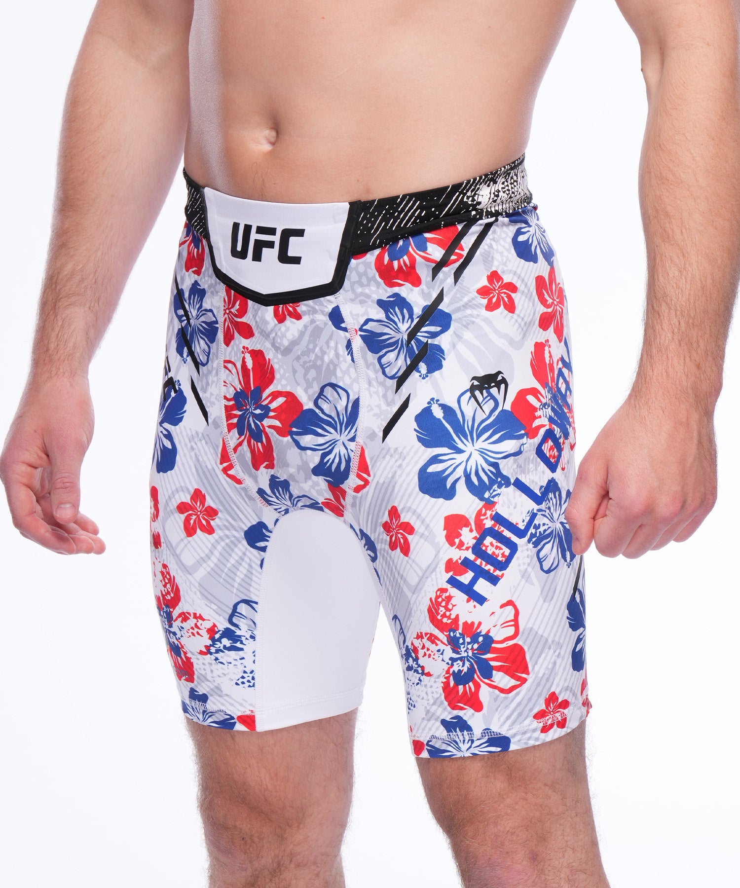 UFC Unrivaled by VENUM Max Holloway Men’s Vale Tudo Short – White - Venum