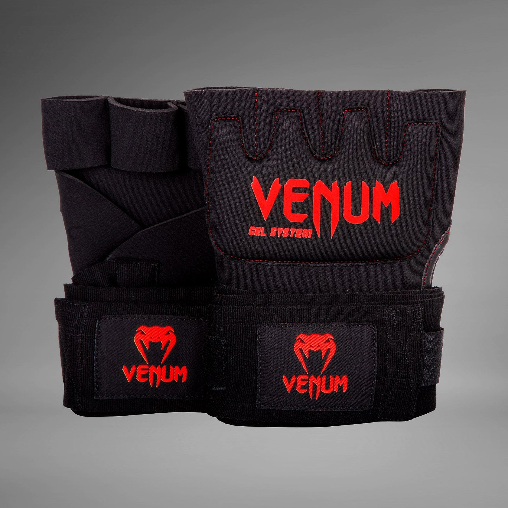 Venum Gel Kontact Quick Wraps - Black/Red - Venum