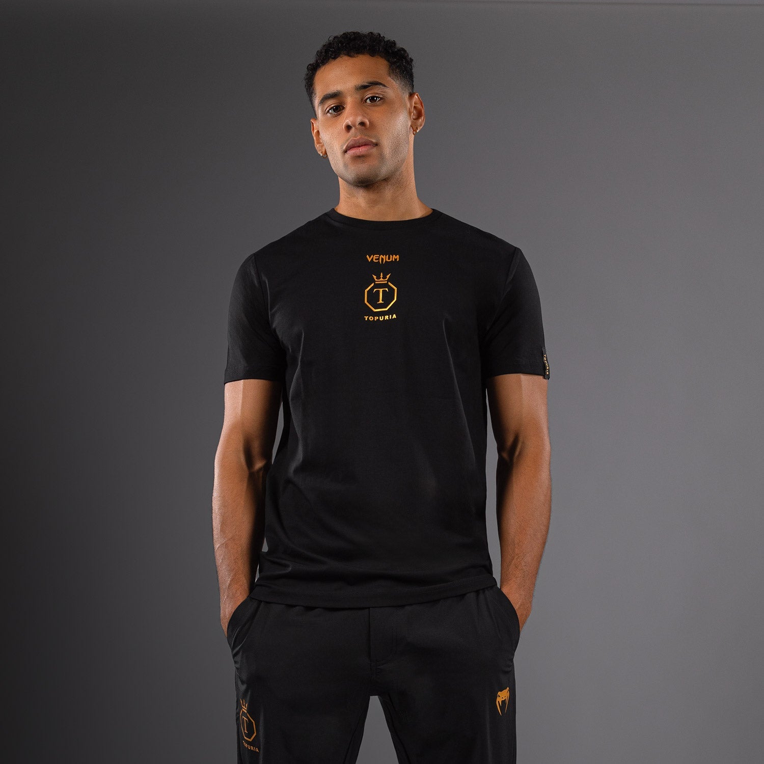 Venum x Topuria Unmatched Edition T-Shirt - Black/Gold - Venum