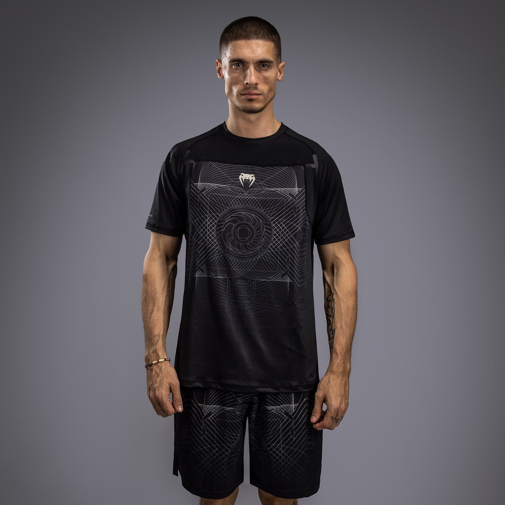 Venum G-Fit Air Men's Dry-Tech T-Shirt - Deep Black/Desert Sand - Venum